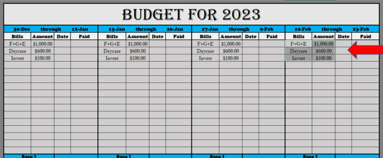Personal Budget Template for 2023 (Excel Download) | The Red Money